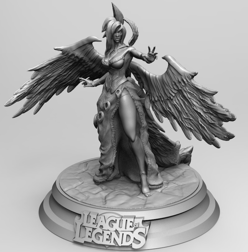 3d File League Of Legends Morgana Classic 🎲 ・template To Download And 3d Print・cults
